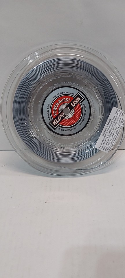 Klipper USA POWER-BURST 380' Reel 16 Gauge White - Tennis Racket String ...