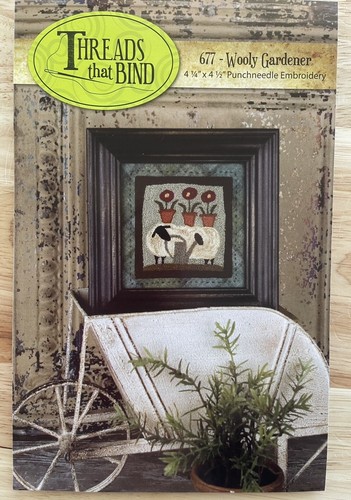 Threads That Bind Punchneedle Embroidery Pattern w/ Fabric ~ Wooly ...