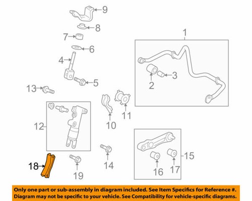 48831-60060 Toyota Link, rear stabilizer, no.2 4883160060, New Genuine ...