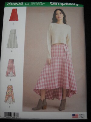Skirts with Variations Misses size16-24 Simplicity 8958 Sewing Pattern ...