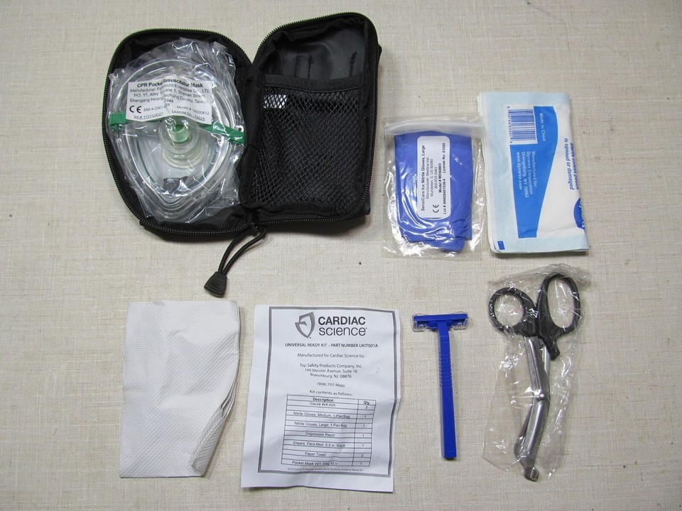 CARDIAC SCIENCE G5 G3 UNIVERSAL READY RESCUE KIT UKIT001A AED ...