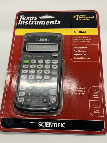 Texas Instruments TI-30Xa Scientific Calculator NEW SEALED 33317029990 ...