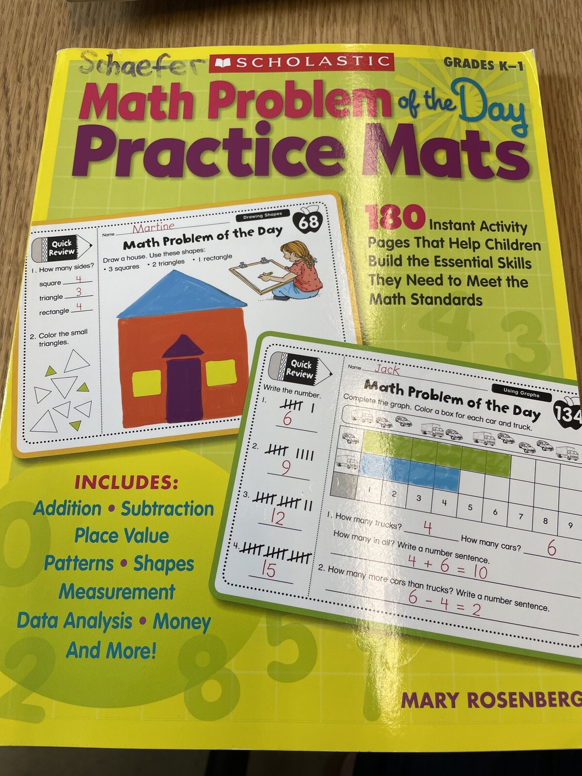 Math Problem of the Day Practice Mats : 180 Instant Activity Pages That ...