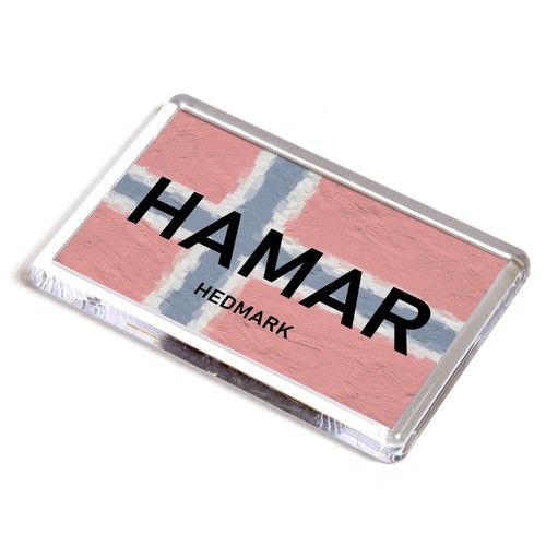 FRIDGE MAGNET - Hamar - Hedmark - Norway Flag | eBay
