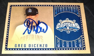 Greg Dicenzo Signed 2022 Lake County Captains Auto Card Cleveland ...