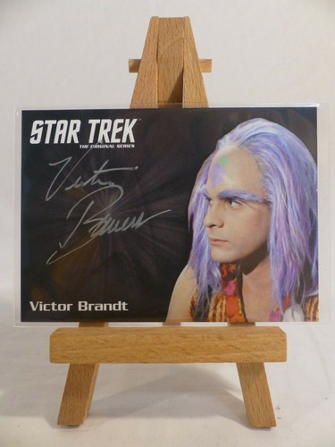 Star Trek TOS 50th anniversary silver autograph card Victor Brandt ...