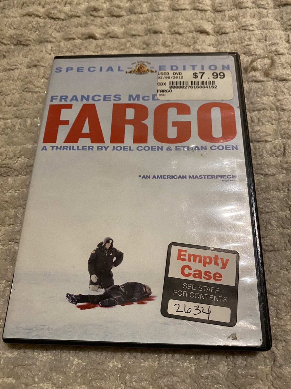 Fargo (DVD, 2005, Canadian Special Edition) 27616895653| eBay