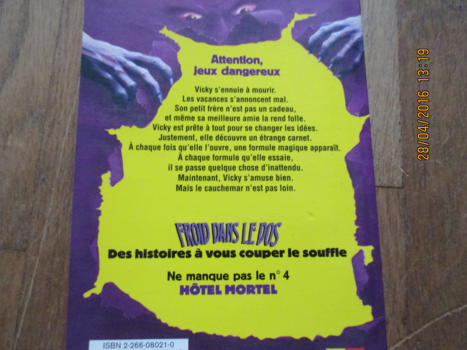 POCKET JEUNESSE 358 FROID DANS LE DOS 3 l apprentie sorciere betsy ...