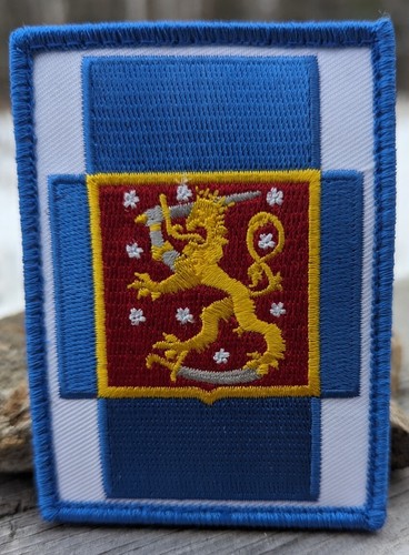 Finnish Coat of Arms Hook and Loop Morale Style Patch 1920 Flag | eBay