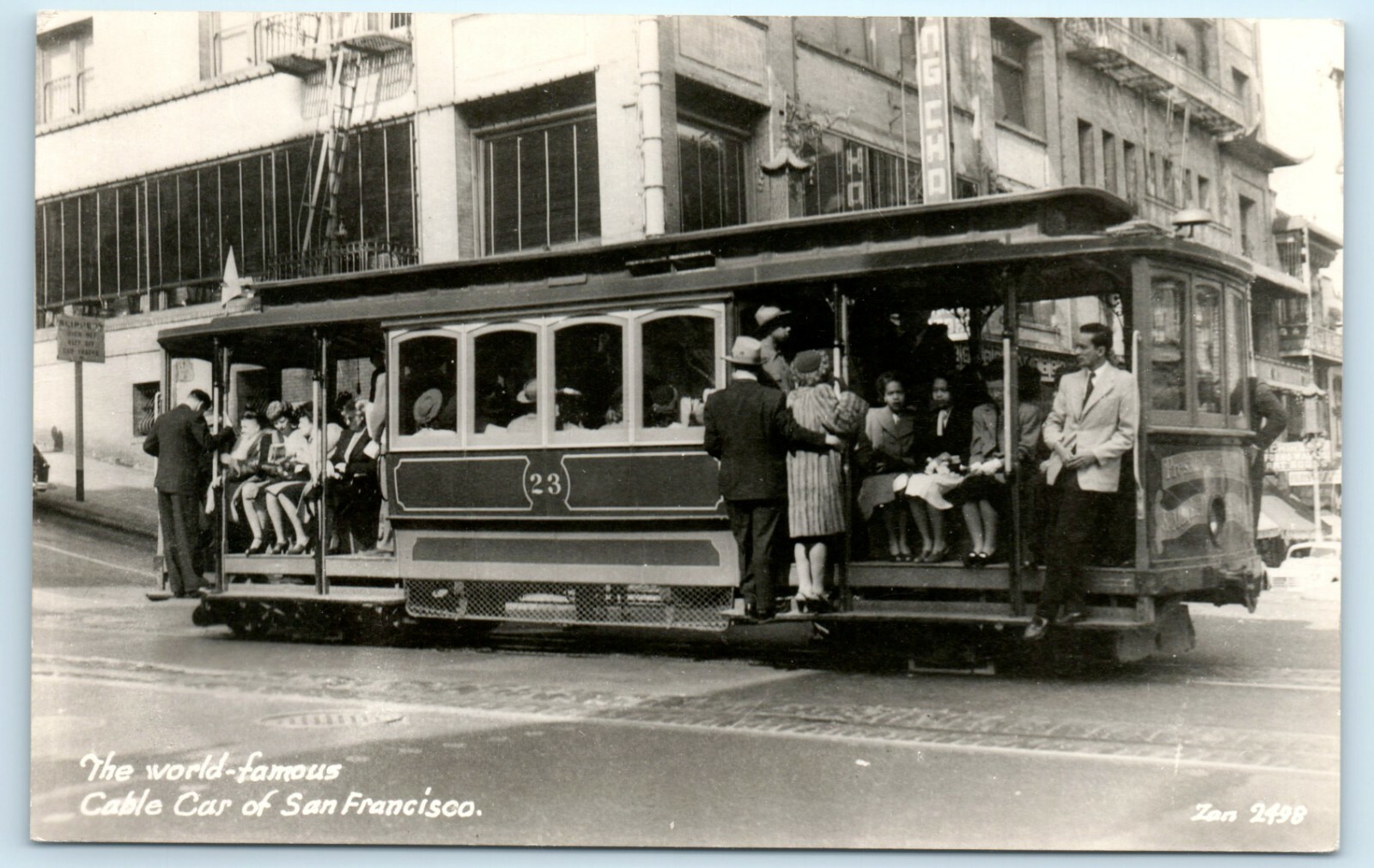 POSTCARD Cable Car of San Francisco RPPC No 23 California Trolley | eBay