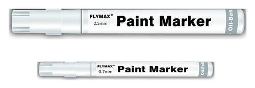 Rubber Tyre Marker pen Set White Tyres Lettering Pens x2 0.7mm Fine 2 ...