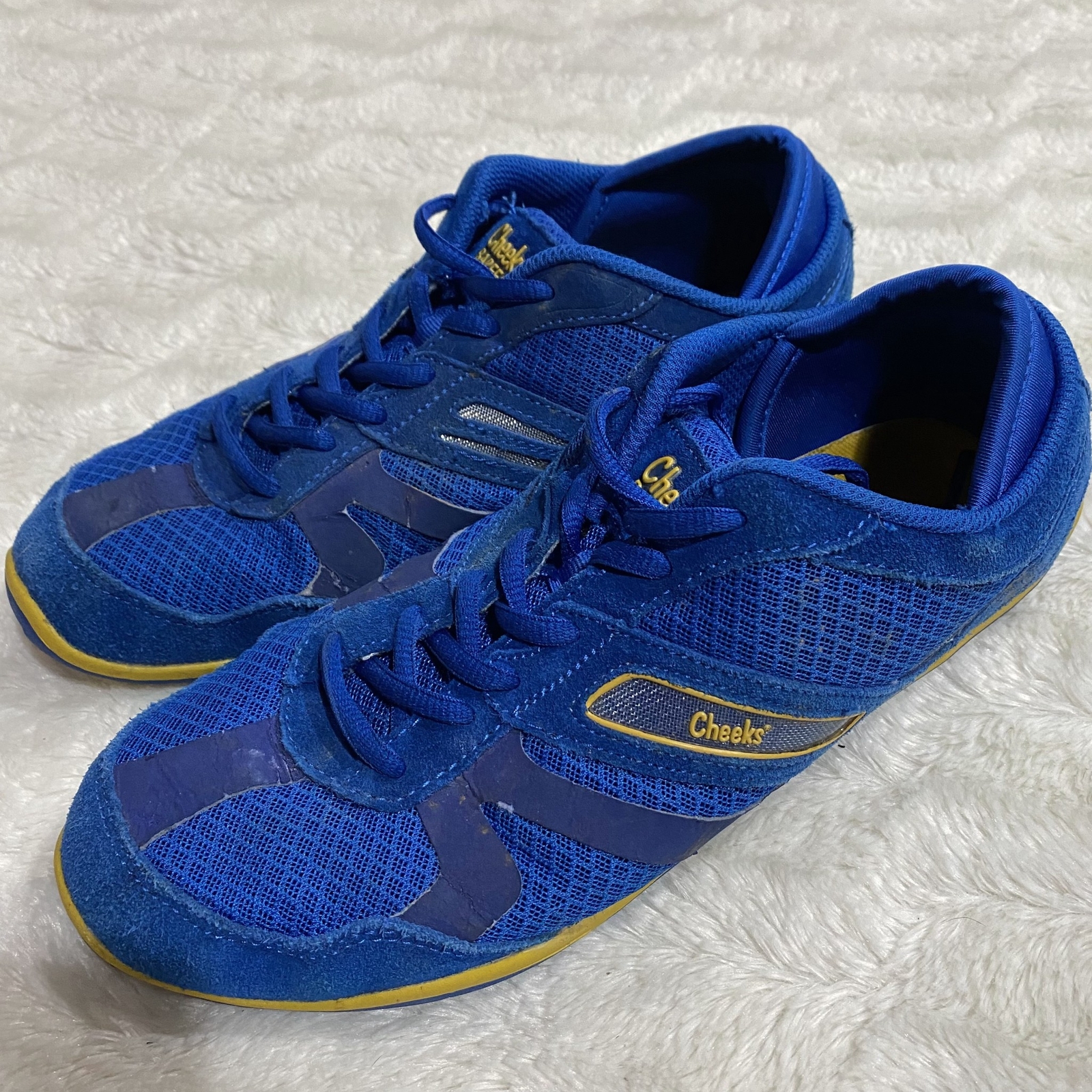 Cheeks Tony Little Designs Women's Blue Lace Up Athle… - Gem