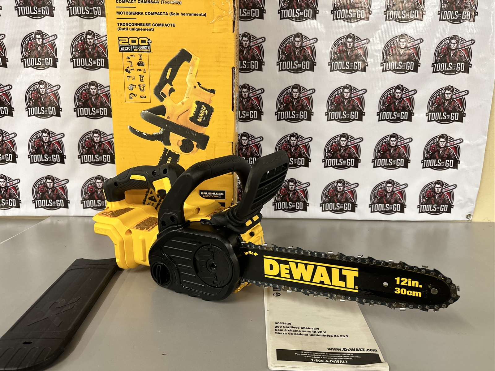 DEWALT DCCS620B 20V MAX XR Brushless 12 in. Compact Chainsaw (Tool Only ...