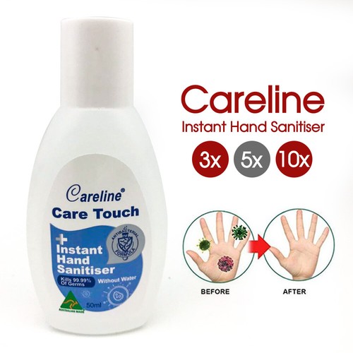 3/4/5x 50ML Hand Wash Careline Care Touch Portable/ Travel/ Hygiene AU ...