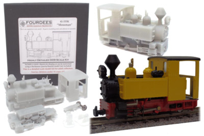 Fourdees Steam Locomotive 'Mossman' 009 / OO9 Kit for Bachmann chassis ...