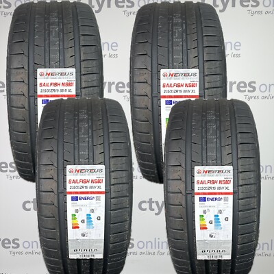 4X New 225 35 19 NEREUS NS601 88W XL 225/35ZR19 2253519 *B WET GRIP* (4 ...