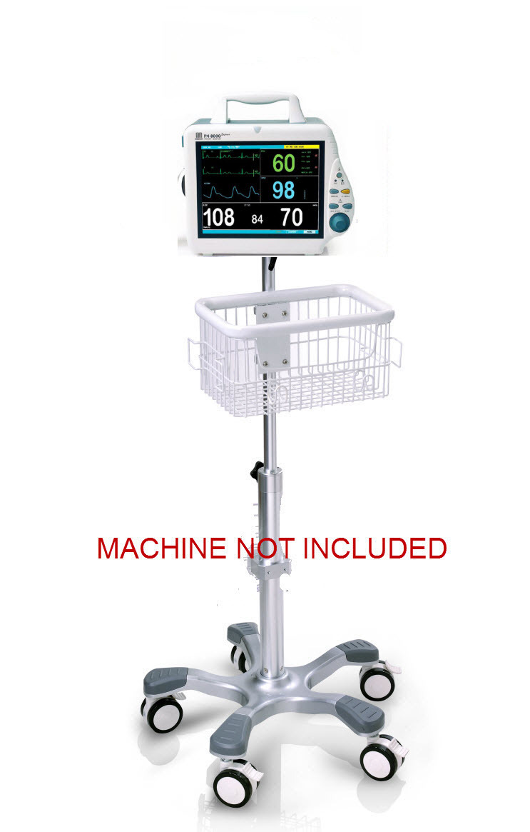 Rolling stand for Mindray PM-8000 DPM4 patient monitor new (big wheel ...