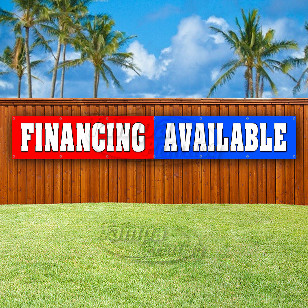 FINANCING AVAILABLE Advertising Vinyl Banner Flag Sign LARGE HUGE XXL ...