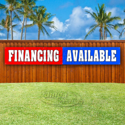 FINANCING AVAILABLE Advertising Vinyl Banner Flag Sign LARGE HUGE XXL ...
