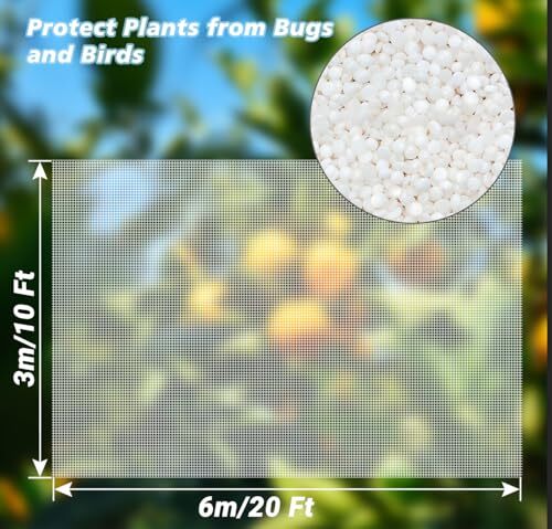 Garden Netting,Mosquito Insect Birds Animals Barrier Protection Net 10 ...