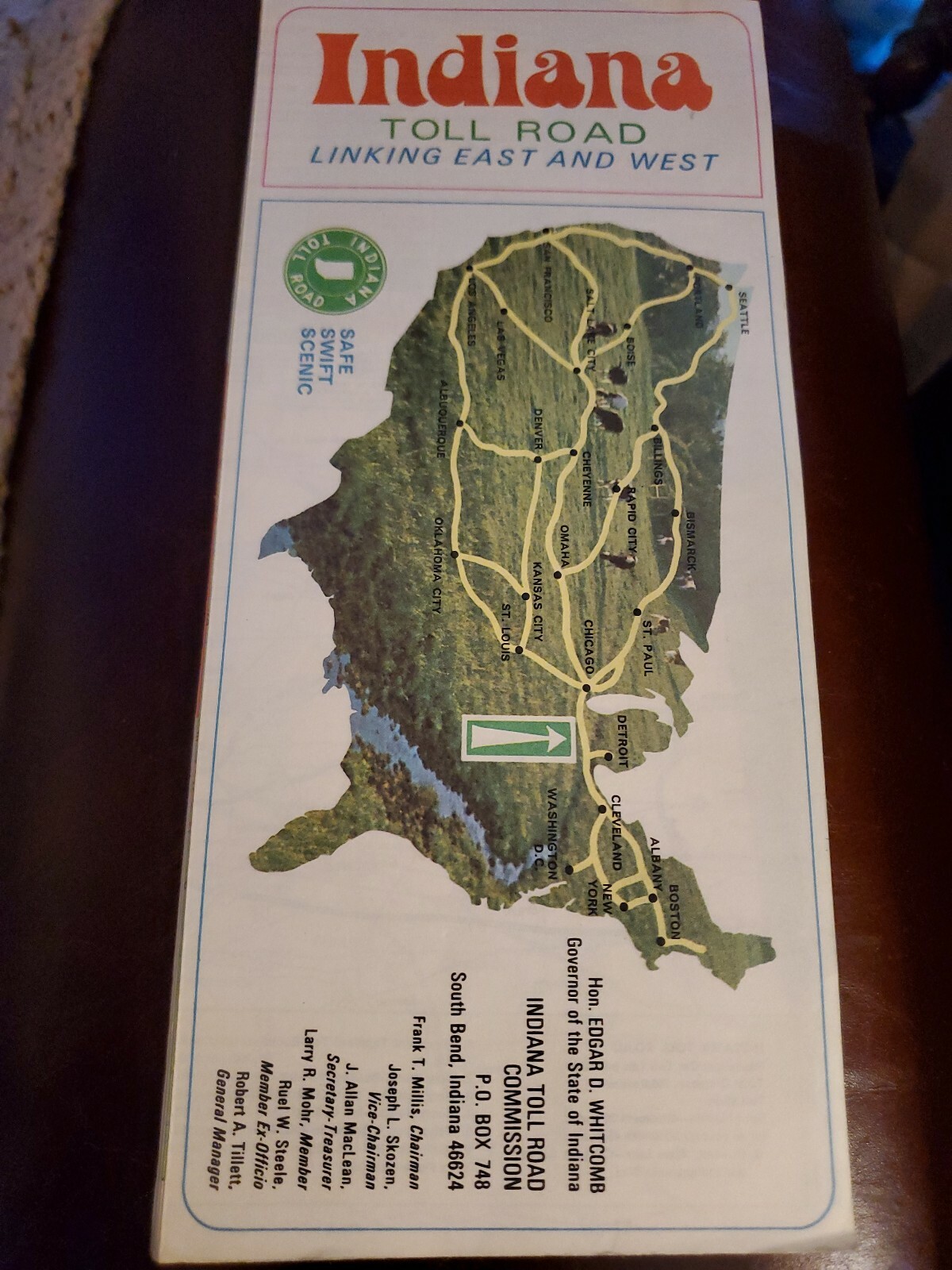 1971 Indiana Toll Road Map Rand McNally | eBay