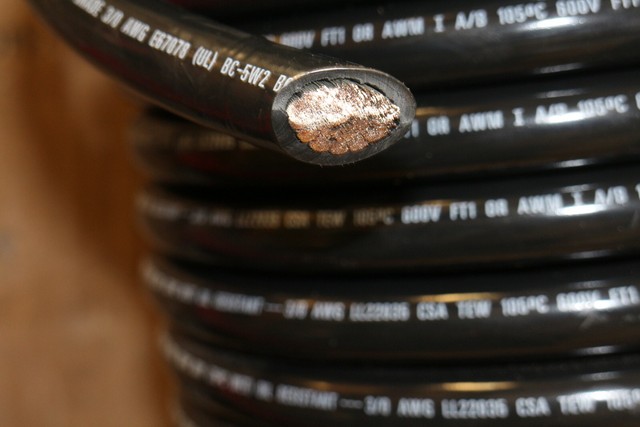 Ancor 3/0 000 AWG Gauge Black Marine Tinned Copper Boat Battery Cable ...