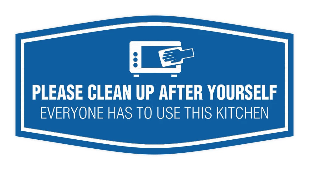 Please Clean Up Sign
