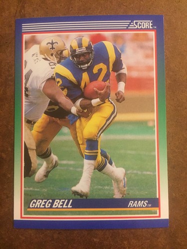 Greg Bell 89 Score 1990 NFL Football Trading Card | eBay
