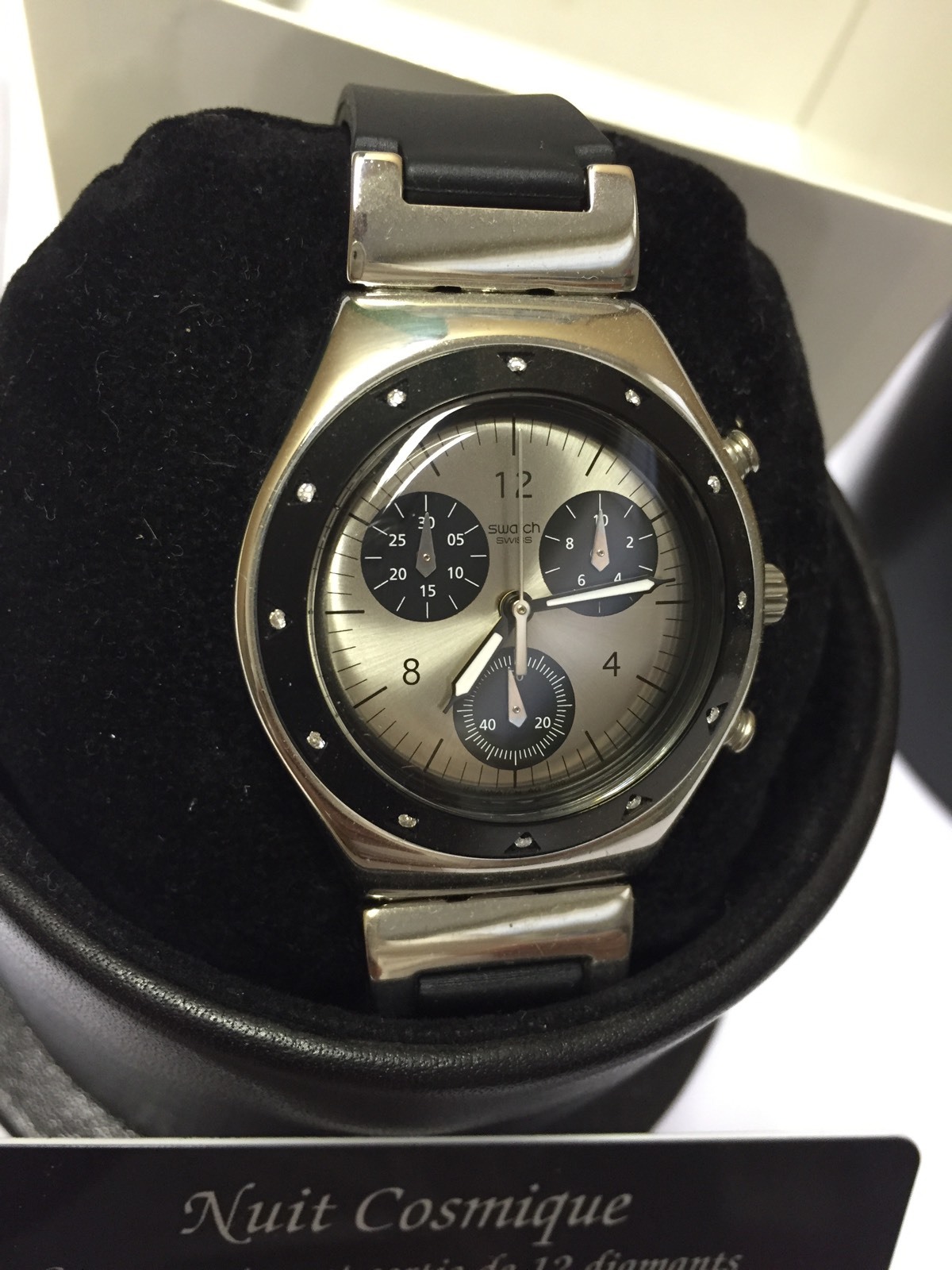 Swatch Irony Chrono Nuit Cosmique VENDOME SPIGA SPECIAL RARE 12 ...