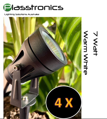 4X 7W LED Garden light Landscape Lighting outdoor garden Warm White 12V ...