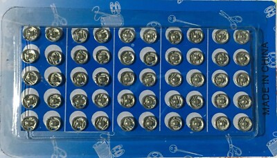 SNAP BUTTONS FASTENERS PRESS STUD SEWING RIVET FABRIC CLOTHING ( 50 ...