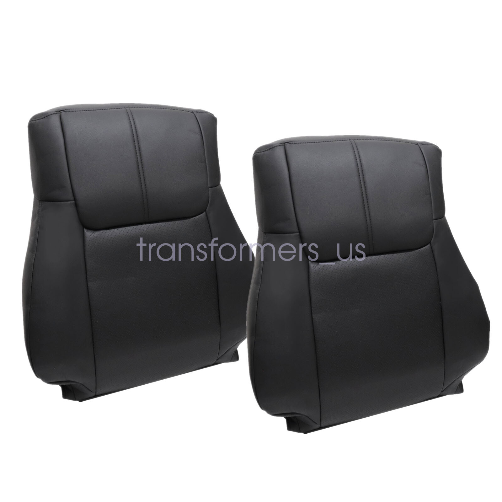For 2006-2010 Jeep Commander DRIVER & PASSENGER Back PERF Leather Cover ...