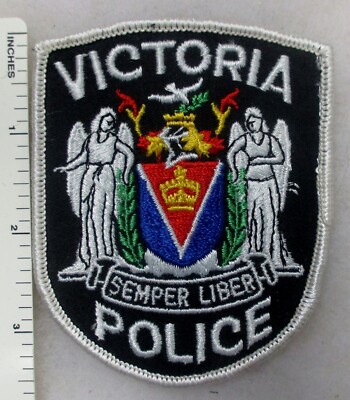 Vintage VICTORIA CANADA POLICE PATCH SEMPER LIBER | eBay