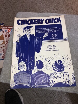 Chickery Chick 1945 Sheet Music Piano Vintage Dee Lippman. BD502 | eBay