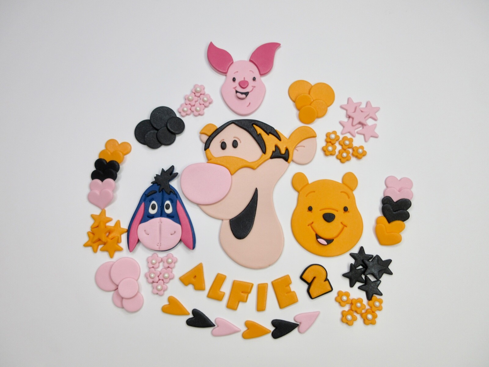Tigger Cake Topper Personalised Large. Edible Tigger Cake Decorations ...