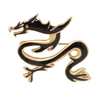 Delicate Dragon Lapel Pin Jewelry Dragon Style Lapel Pin for ...