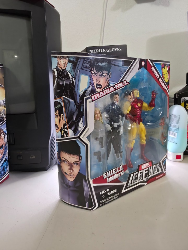 Marvel Legends Maria Hill Iron Man SHIELD Leaders 2 Pack Tony Stark ...