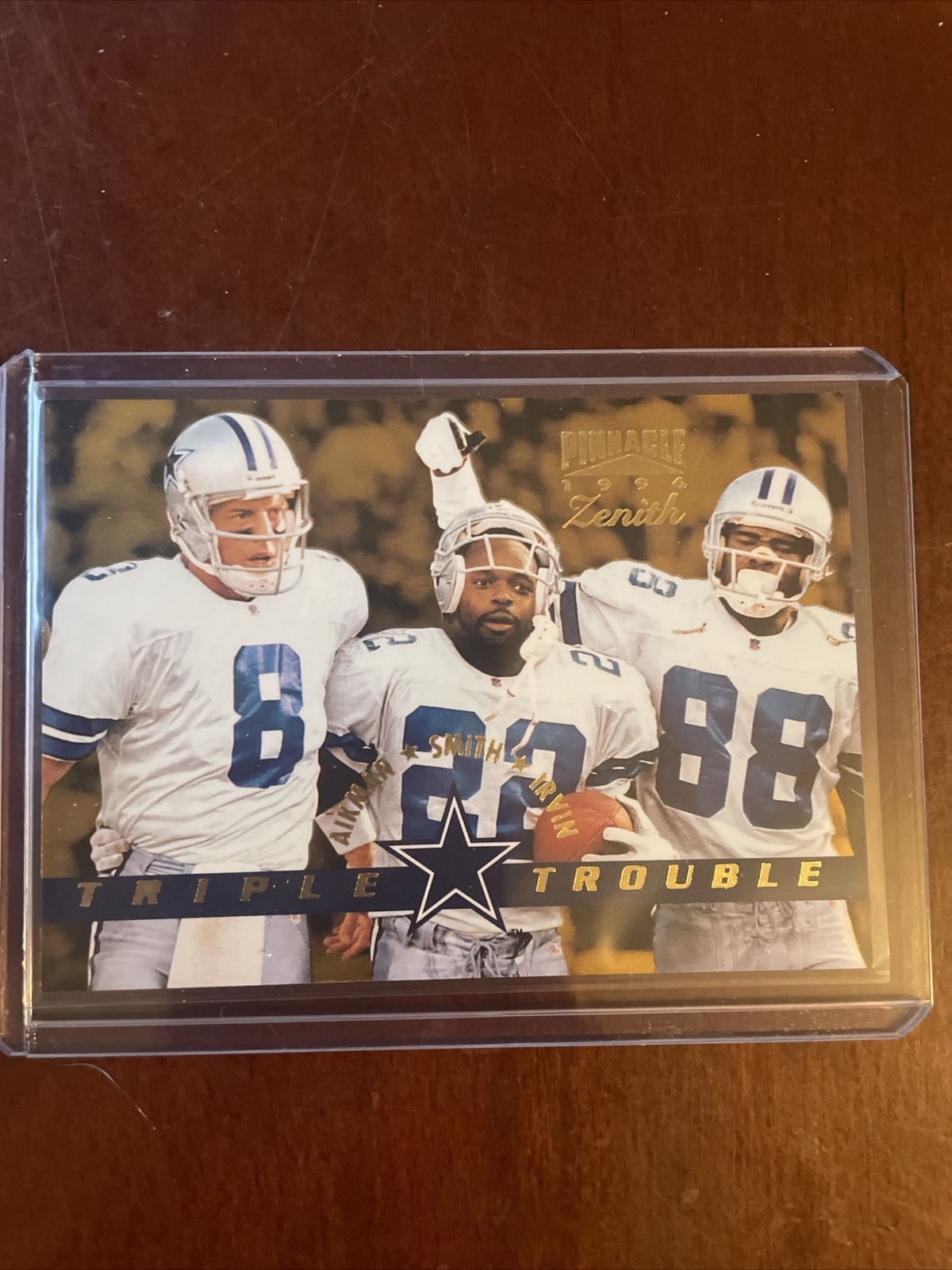 1996 Pinnacle Zenith - #Z-147 Michael Irvin, Troy Aikman, Emmitt Smith ...