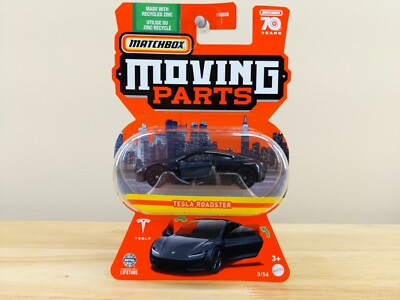 MATCHBOX MOVING PARTS - TESLA ROADSTER - Black - HLF88-4B10 - FWD28 - 3 ...