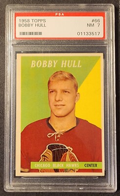 Bobby Hull (HOF) 1958 Topps Rookie Card RC PSA 7 | eBay