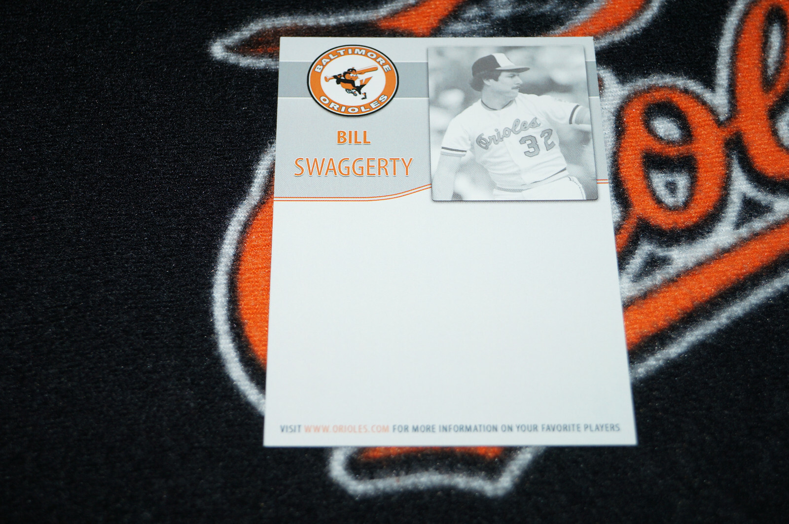 ORIOLES BILL SWAGGERTY SIGNED TEAM EXCLUSIVE POSTCARD | eBay