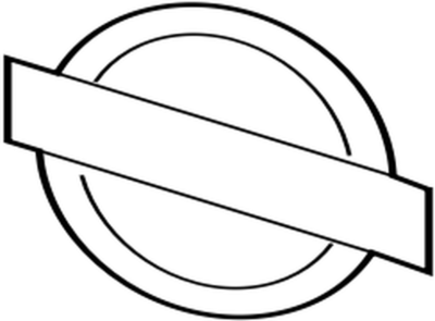 62889-1JA0A Nissan Emblem-radiator grille 628891JA0A, New Genuine OEM ...