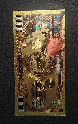 24k Gold Foil Plated Yamato Banknote One Piece Anime Collectible | eBay