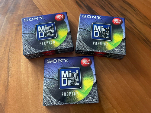 Sony - MD Minidisc MDW - 5 Pack Sealed - Mini Disc MD 74 min | eBay