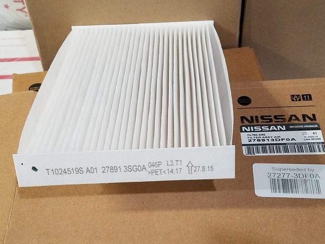 Genuine Nissan Sentra Leaf 2013- 2017 Cabin Pollen Air Filter 27891 ...