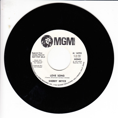 SHERRY BRYCE Love Song VG(+) 45 RPM | eBay
