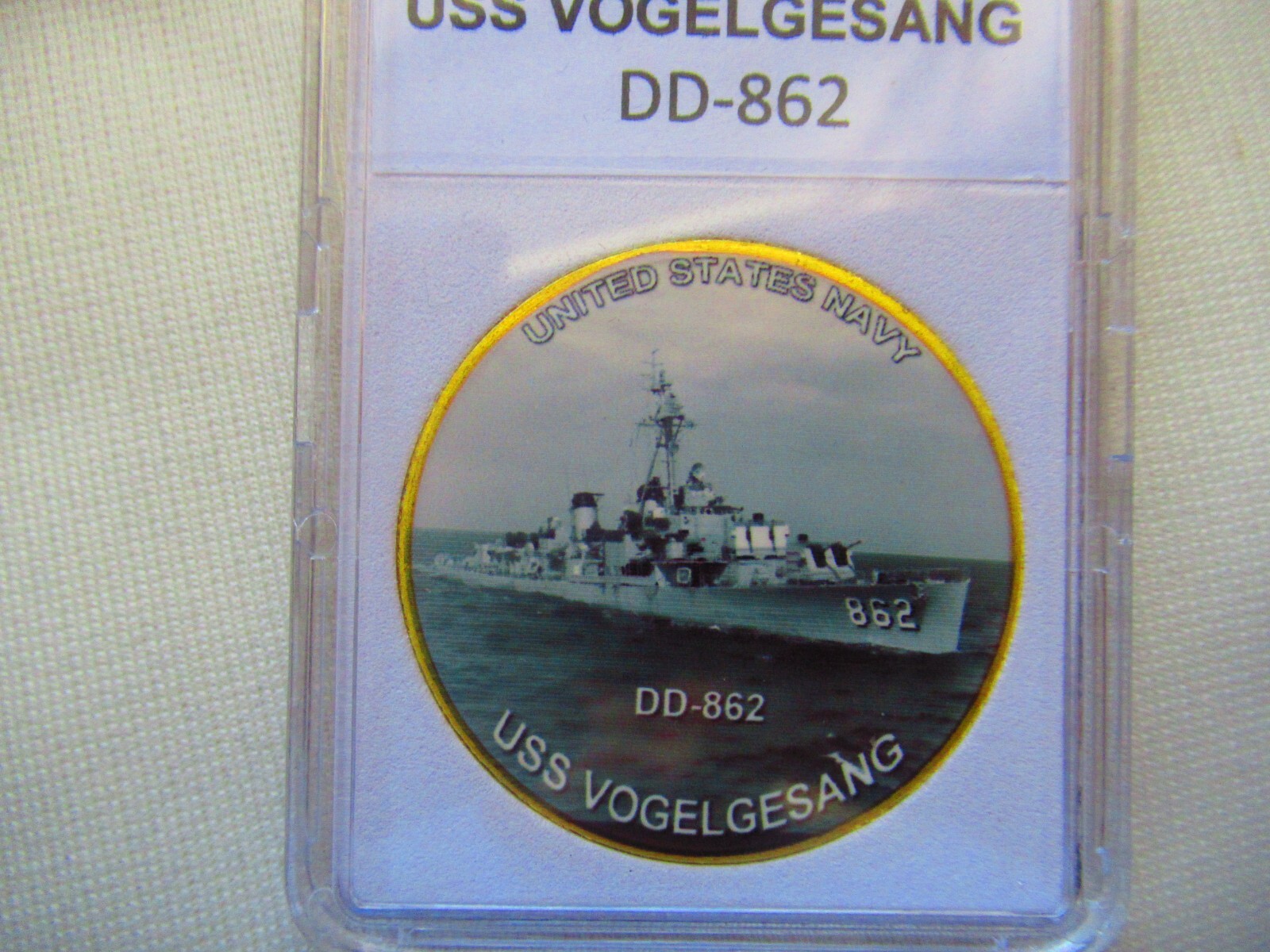 US NAVY - USS VOGELGESANG DD-862 Challenge Coin | eBay