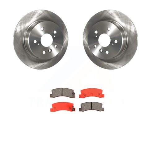 Rear Disc Rotors & Semi-Metallic Brake Pads Kit For 1999-2003 Lexus ...