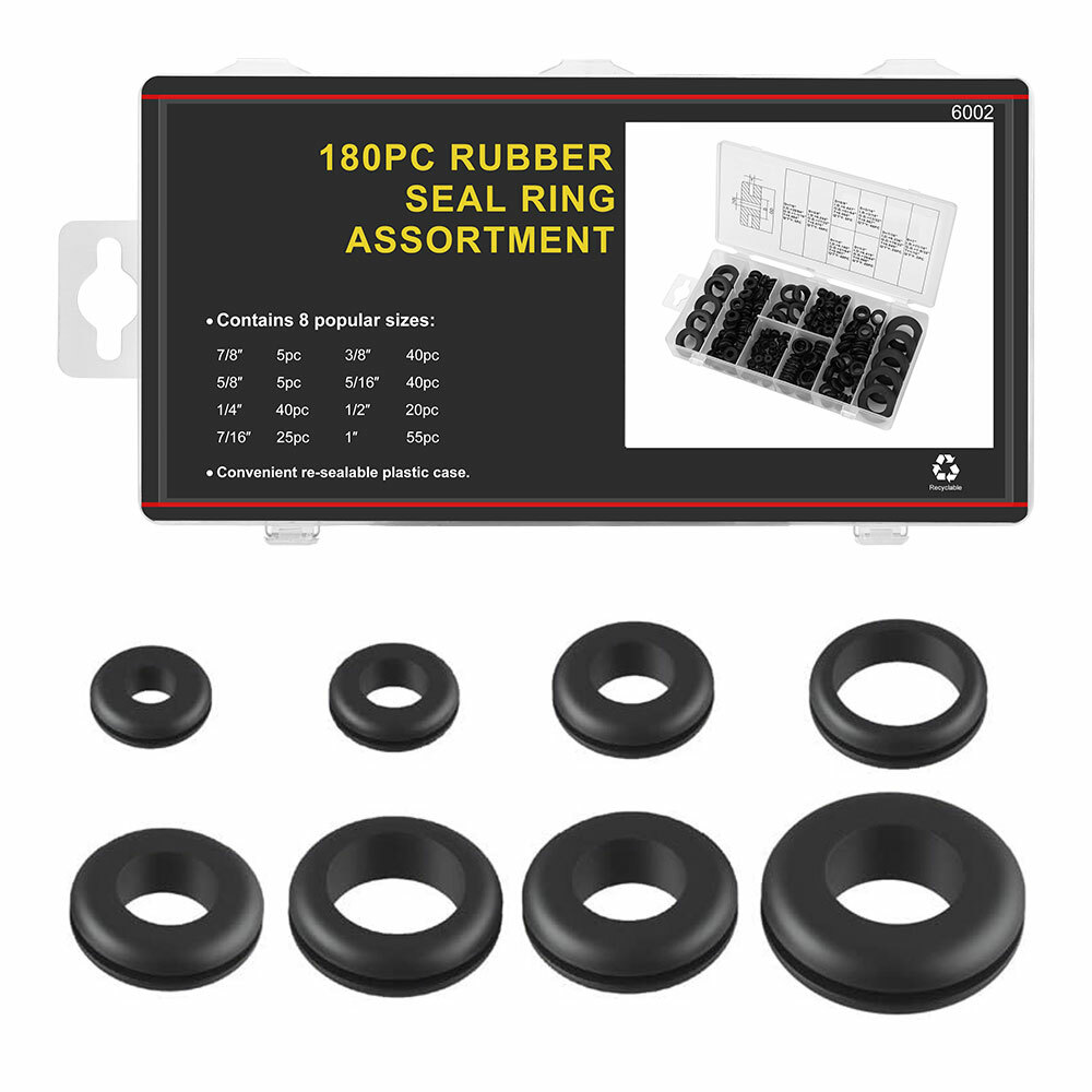 200x Wiring Blanking Grommet Rubber Gromets Open Closed Grommet Blind ...
