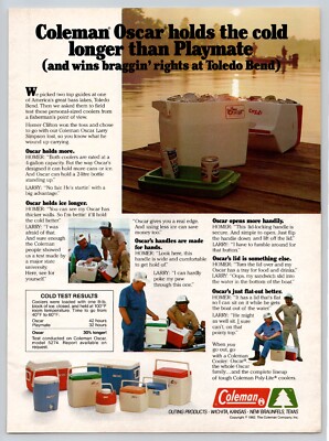 1982 Vintage Coleman Oscar Print Ad #2 | eBay